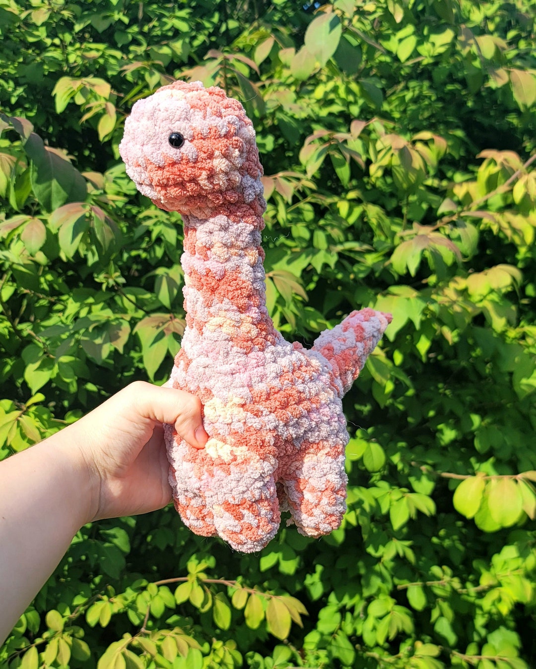 Handmade Crochet Brontosaurus Plushie | Brontosaurus Stuffed Animal ...