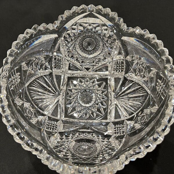 Cut Crystal Bowl - Etsy