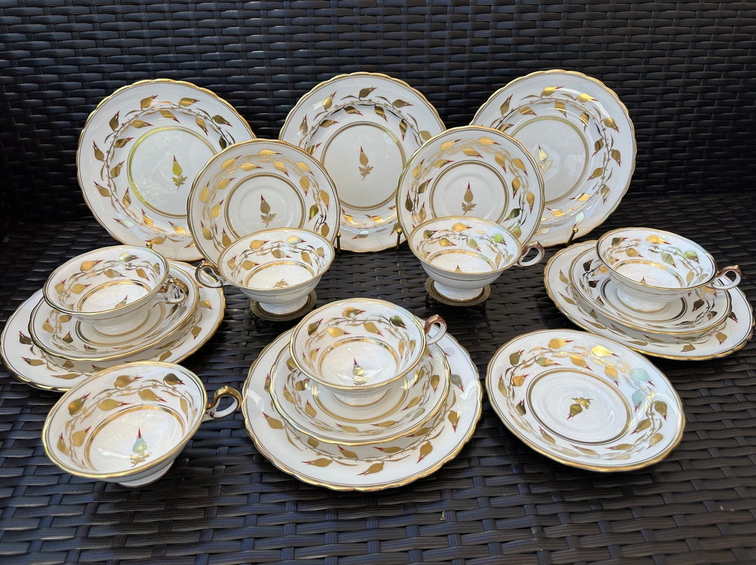 Very Rare Beautiful 18-piece NEW CHELSEA Bone China Set: Teacups ...
