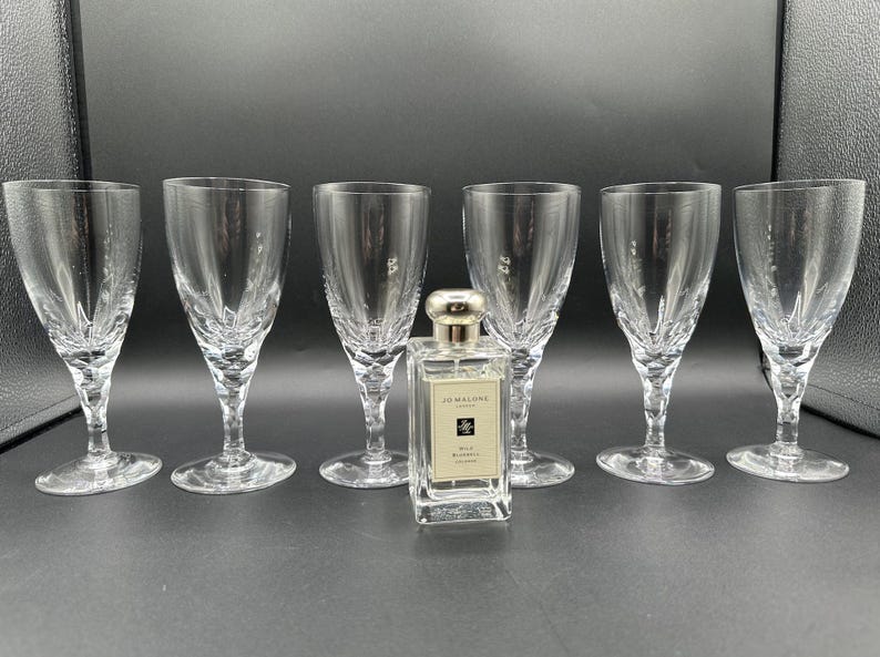 ORREFORS Crystal Claret Wine Glasses - Carina - Set of 6 - Etsy