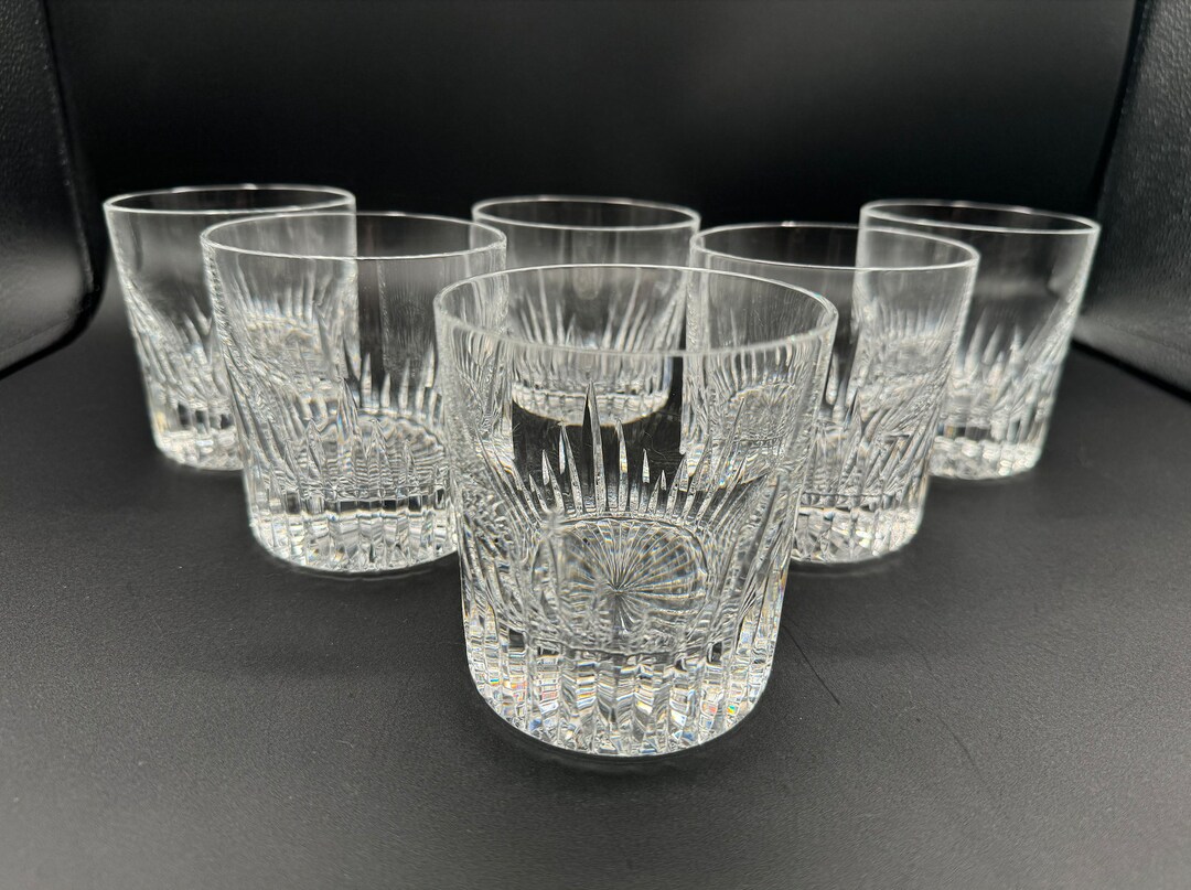 STUART Monaco Crystal Rummer Glasses - Set of 6 - Pristine English ...