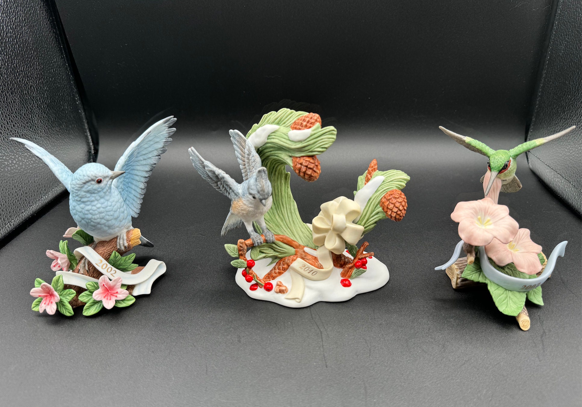 Marvelous Set of 3 RARE LENOX Garden Birds Fine Porcelain Figurines ...