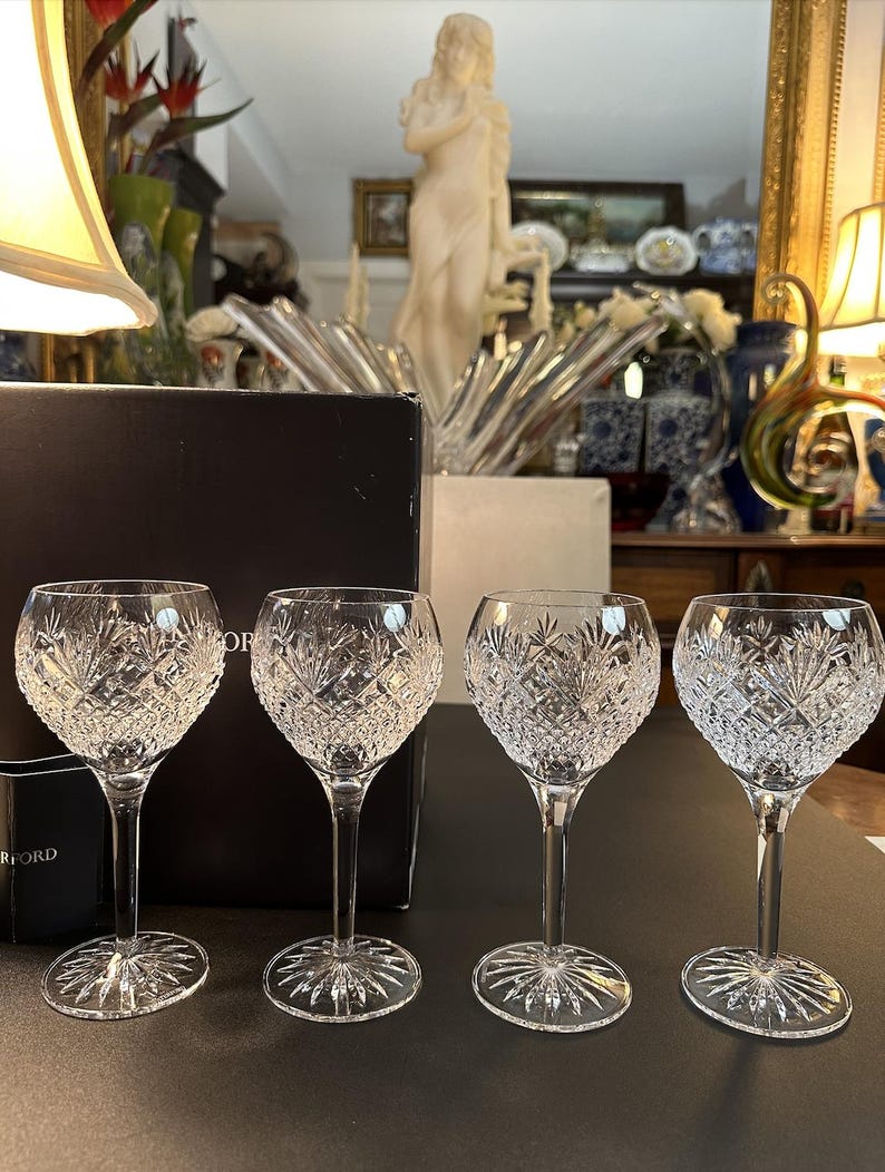 Waterford Crystal Sullivan Balloon Wine Glasses - Set of 4, New in Box ...
