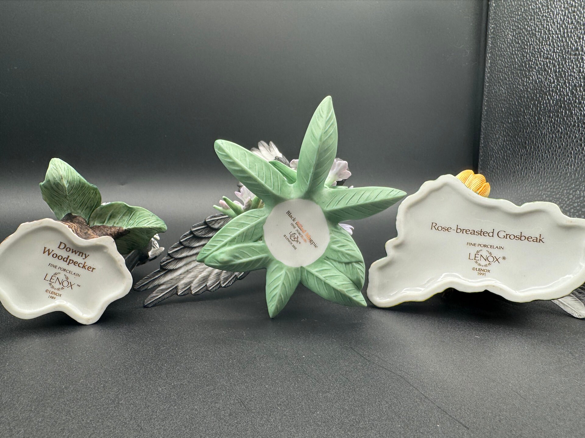 Stunning Set of 3 LENOX Garden Birds Fine Porcelain Figurines: Downey ...
