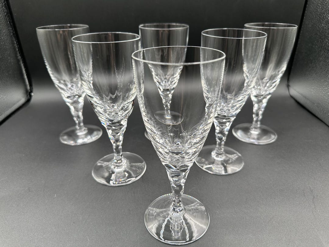 ORREFORS Crystal Claret Wine Glasses - Carina - Set of 6 - Etsy