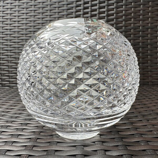 Large Crystal Rose Bowl - Etsy