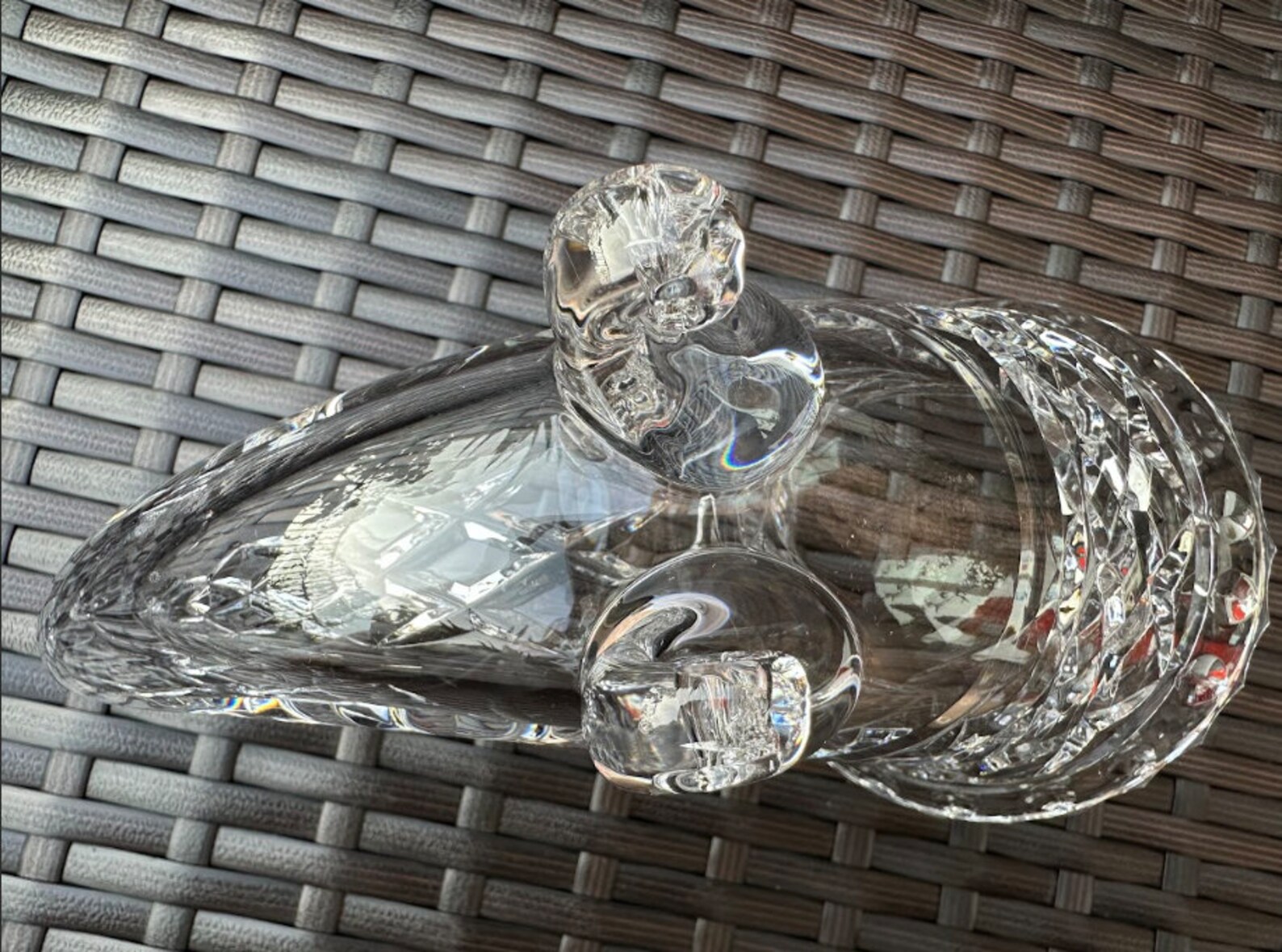 Vintage Cut Crystal Cornucopia Vase: Footed Horn Centerpiece - Etsy