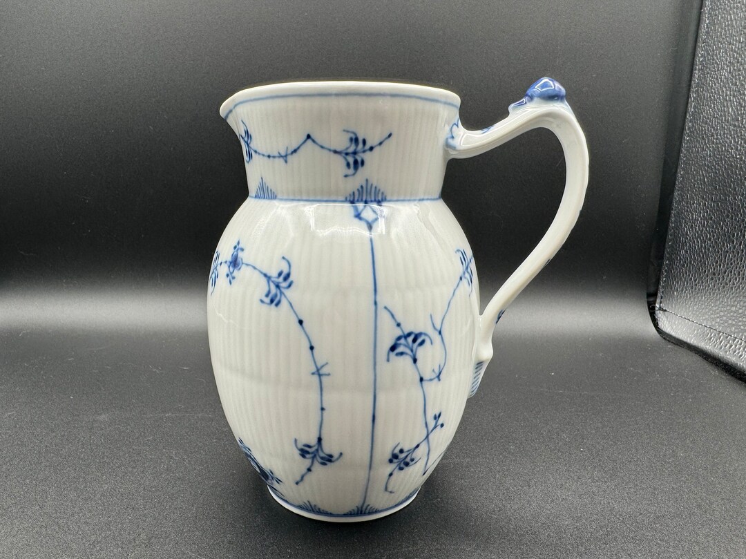 Stunning 24 Oz ROYAL COPENHAGEN Pitcher Blue Fluted Plain - Etsy