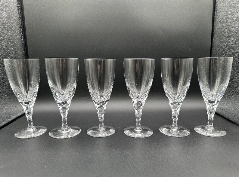ORREFORS Crystal Claret Wine Glasses - Carina - Set of 6 - Etsy