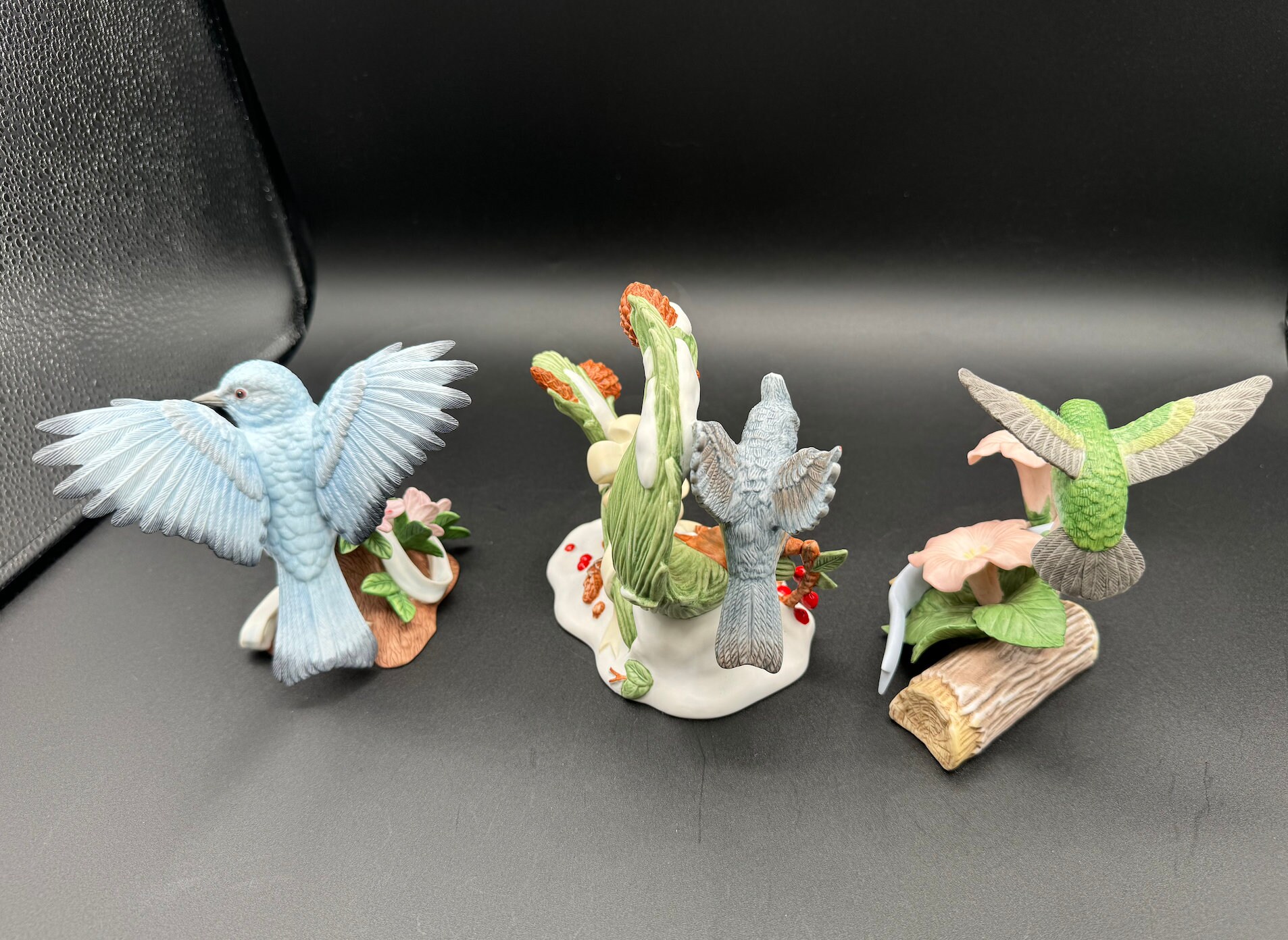 Marvelous Set of 3 RARE LENOX Garden Birds Fine Porcelain Figurines ...