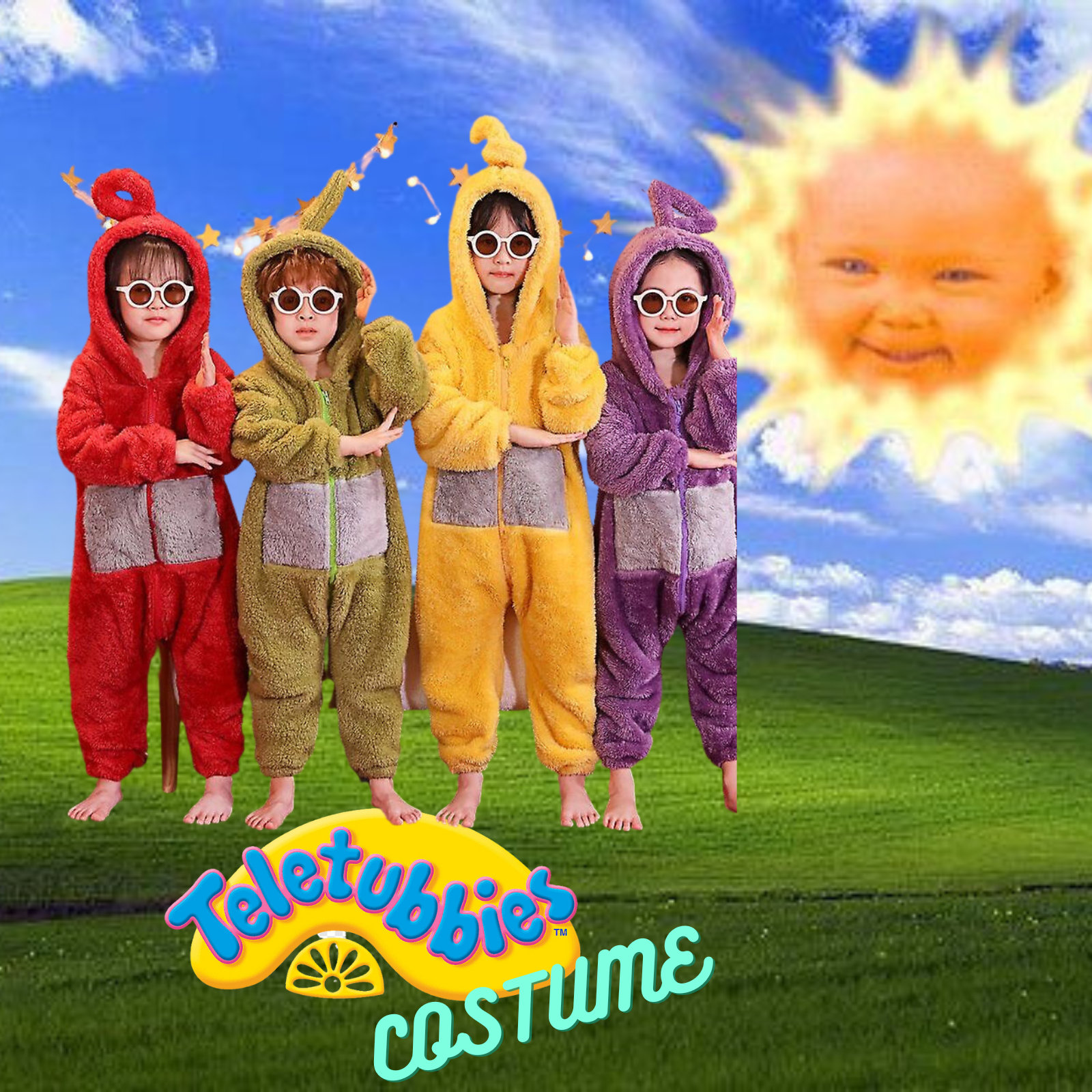 Unisex Teletubbies Costumes Dixie Onesies Cosplay Pajamas - Etsy