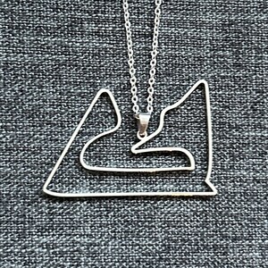 Bahrain International Circuit Racing Pendant Necklace Gold/silver With ...