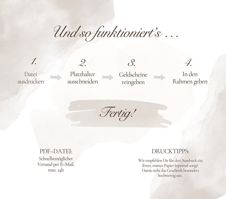 Money Gift for a 50th Birthday - Instant Download | Funny Money ...