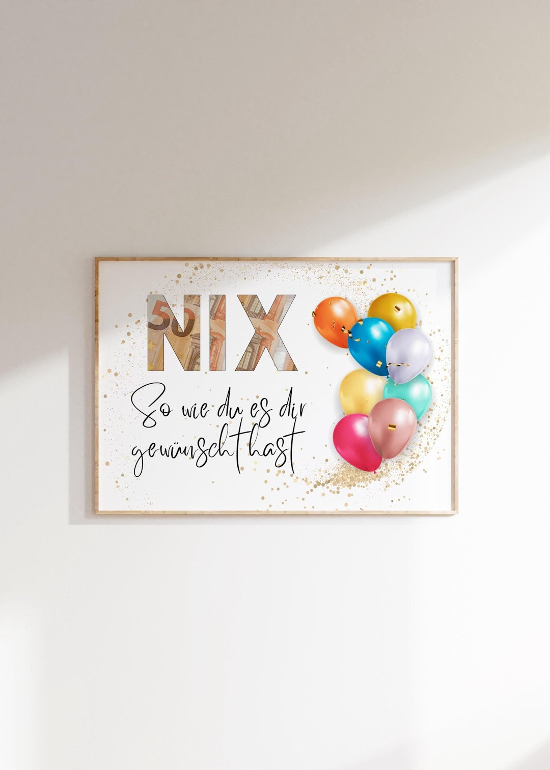 No Money Gift Birthday Money NOTHING Wrapping I Creative Funny DIY ...