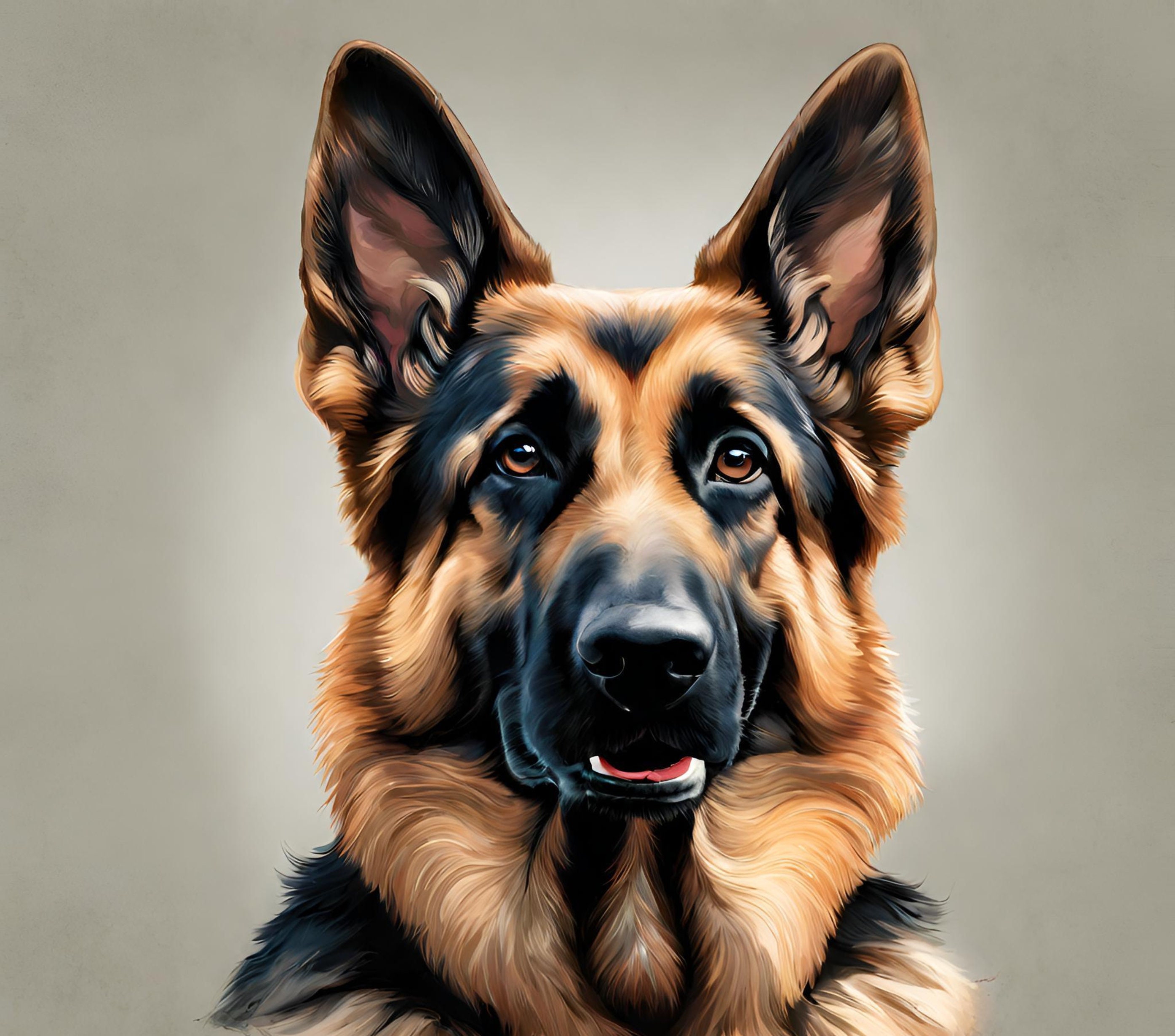 German Shepherd Portrait Tumbler Wrap, Cute Dog, Beautiful German ...