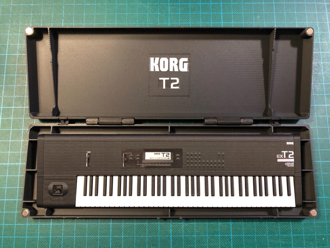 Mini KORG T2 Synthesizer: 1/6 Scale Collectible With Flightcase - Etsy
