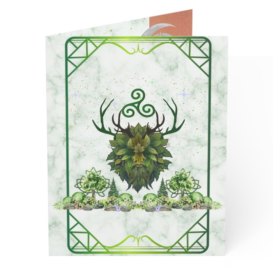Green Man | Summer Solstice | Greeting Cards | (1, 10 Pcs) - Etsy