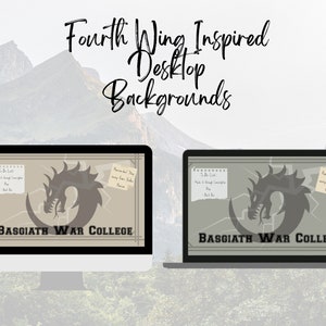 Notebook Fourth Wing Inspired Desktop Background - Etsy