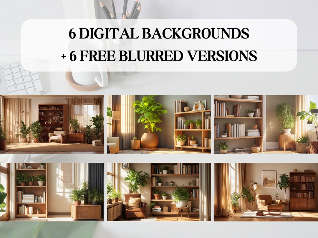 6 Boho Zoom Background 6 Blurred Virtual Background - Etsy
