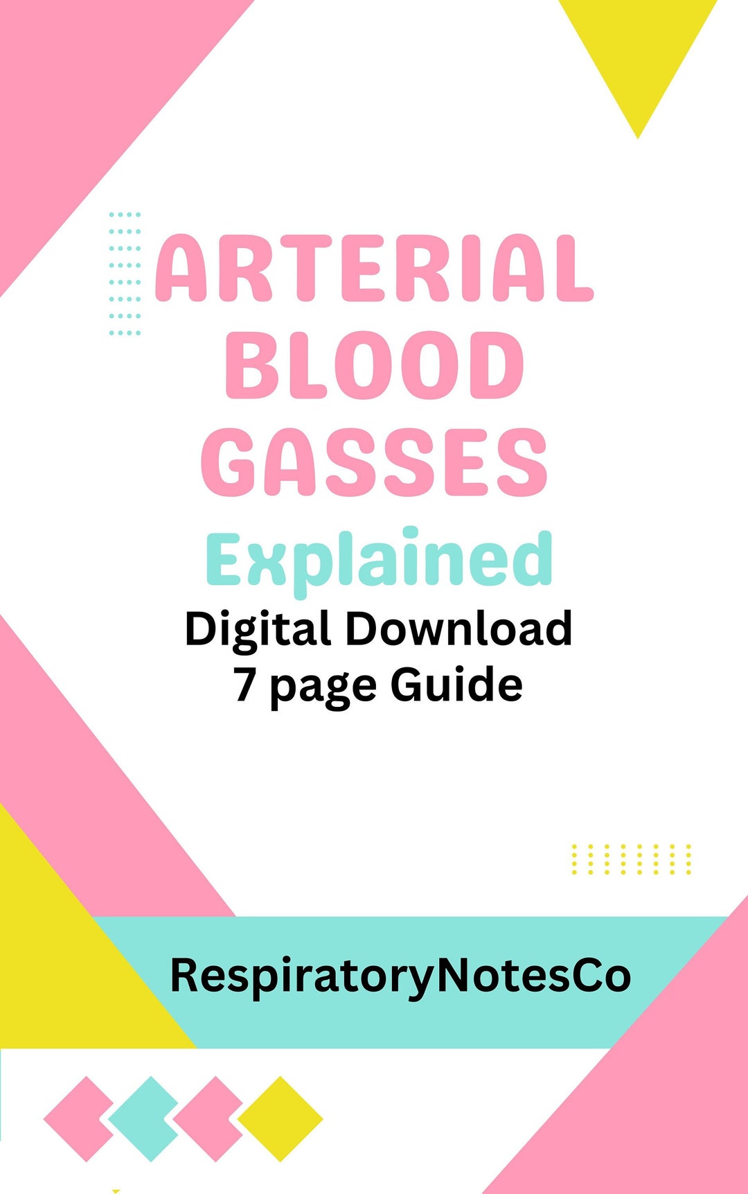 Arterial Blood Gasses | ABG Study Guide for Respiratory Therapist ...