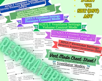 Mechanical Ventilation Study Guide - Etsy