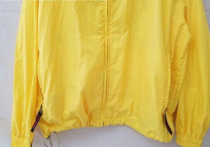 SPYDER Vintage Yellow Windbreaker Jacket Retro Coat Size Large RN 64902 ...