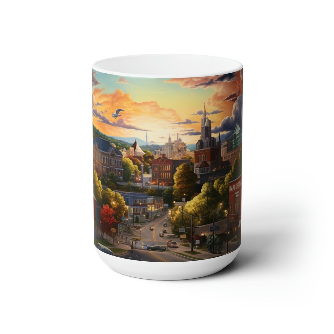 Huntsville, AL Mug: Captivating Cityscape. Mountain Backdrop, Rocket ...