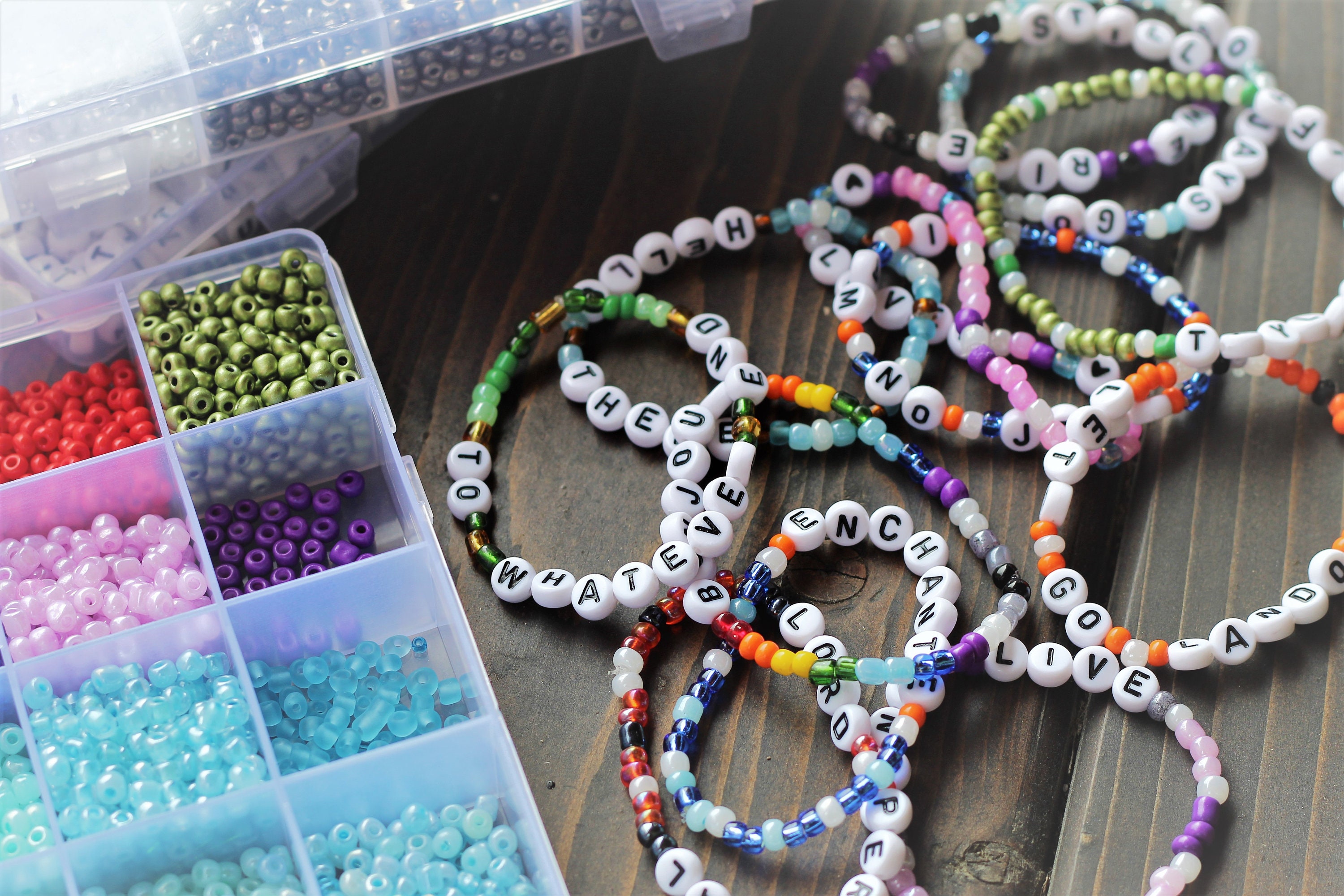 Personalized Friendship Bracelets Custom Beaded Bracelets - Etsy