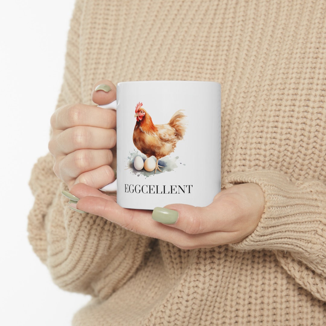 EGGCELLENT COFFEE MUG | Puns | Fun Mug | Chicken Mug | Hens - Etsy