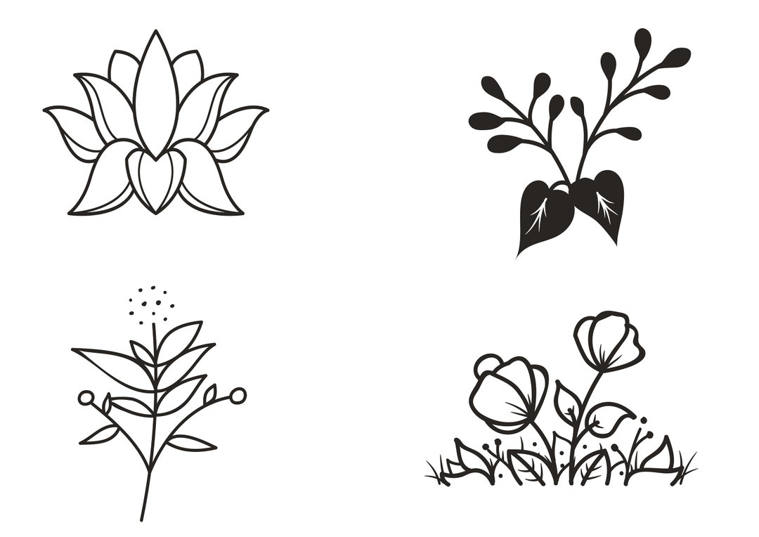 Rose Svg File, Rose Svg Bundle, Rose Clipart, Flower Svg, Roses ...