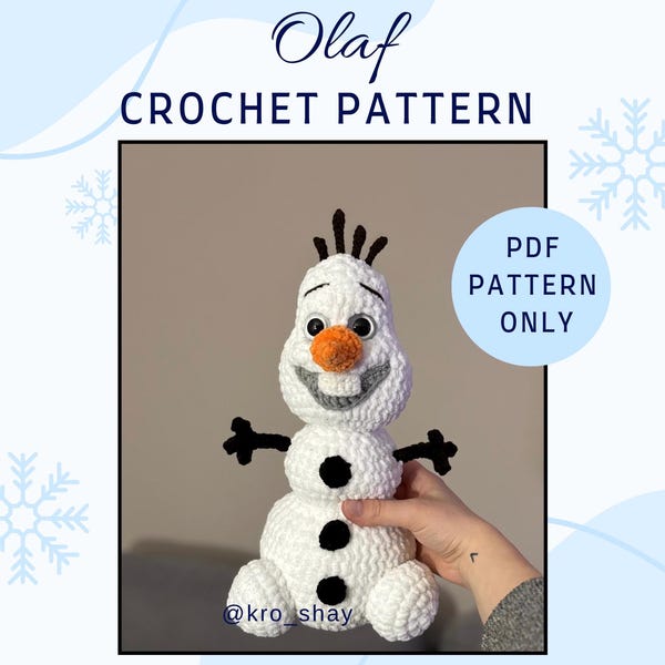 Crochet Olaf - Etsy