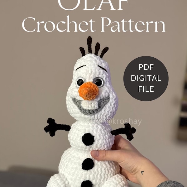 Crochet Olaf Pattern - Etsy