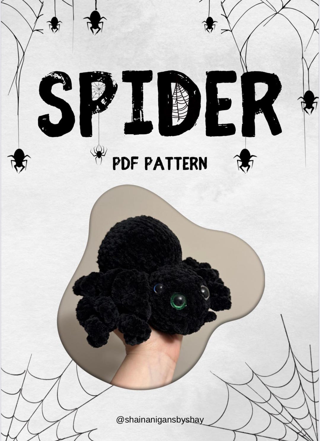 Crochet Spider Pattern - Etsy