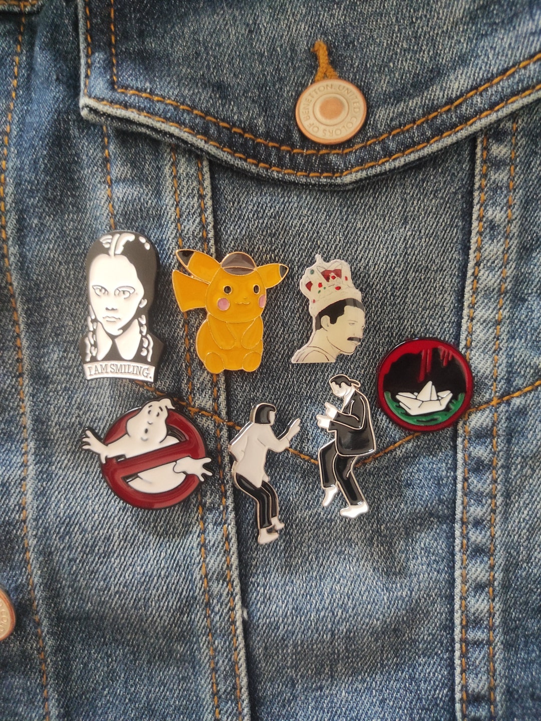 Wednesday Cinema Series Pin, Adams Family, Stephen King, Pulp Fiction ...