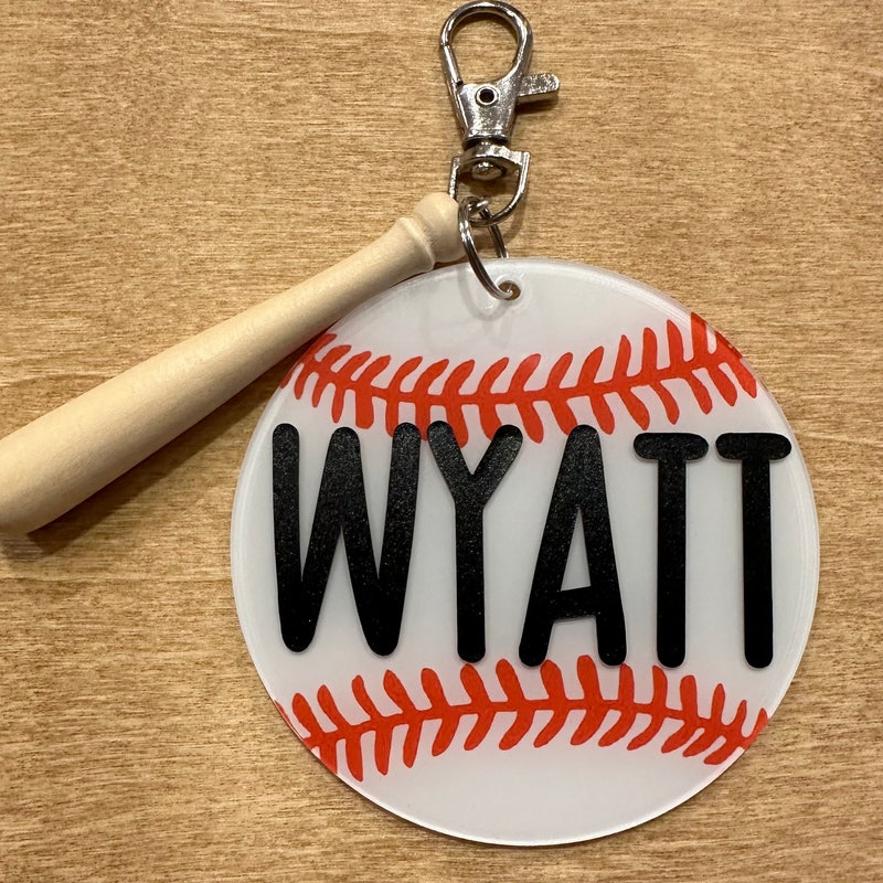 Baseball Bag Tag - Etsy