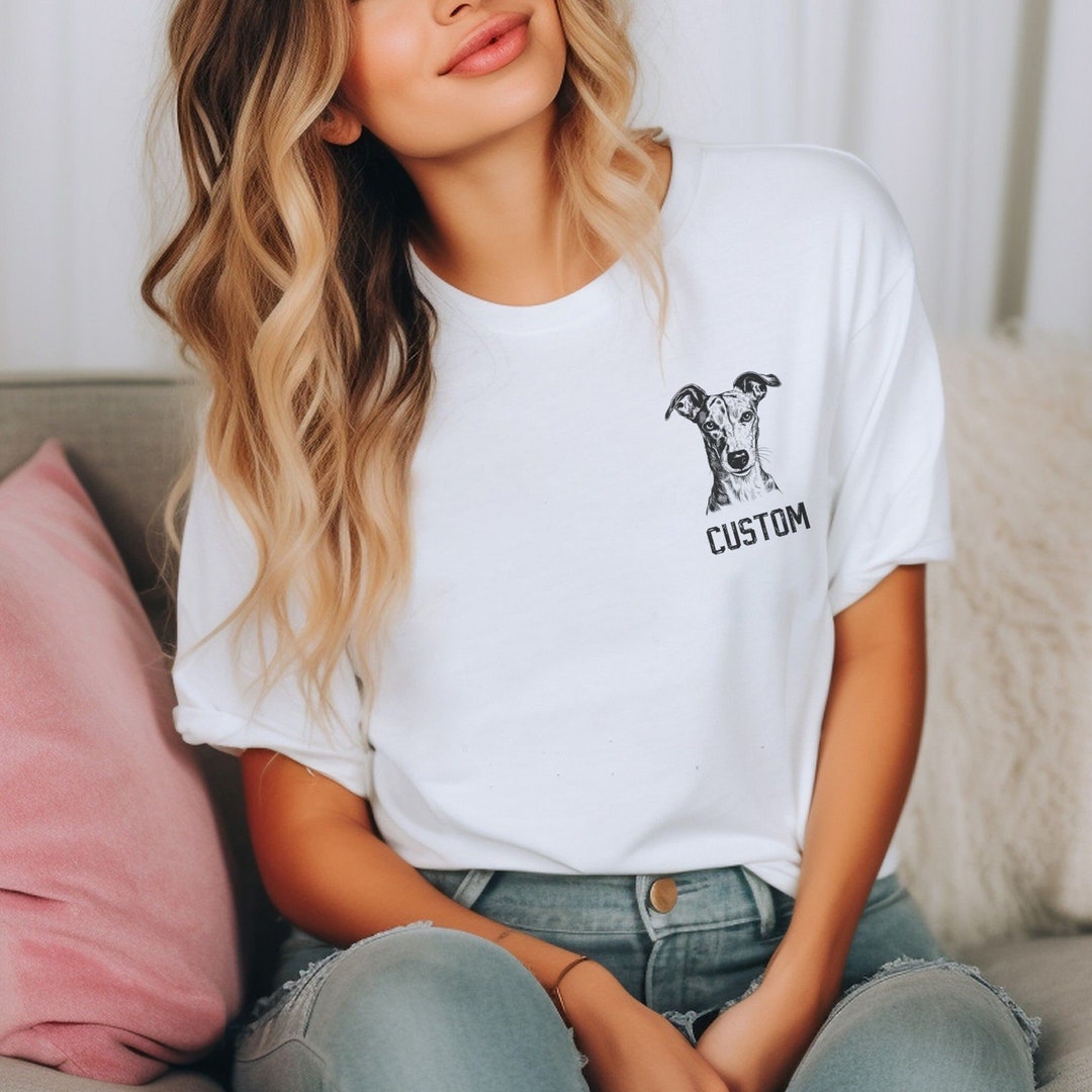 Personalized Whippet Shirt, Custom Whippet T-shirt, Whippet Mom Tee ...