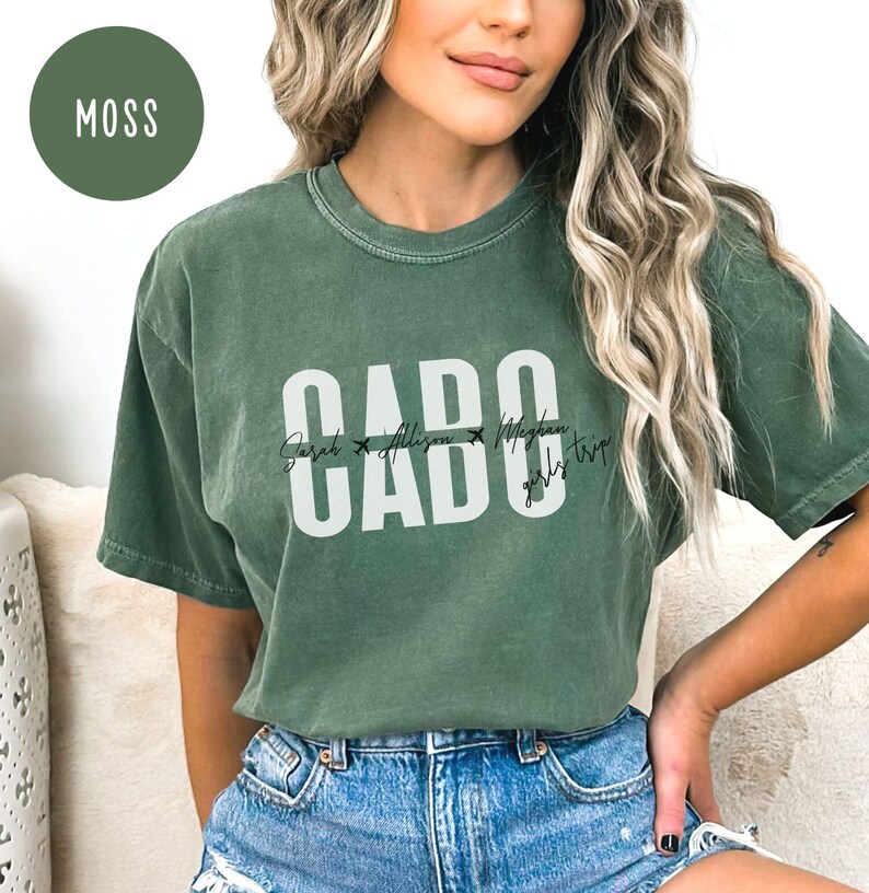 Custom Cabo Girls Trip Comfort Colors Shirt, Cabo San Lucas Shirt ...