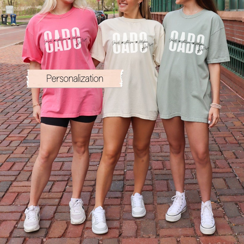 Custom Cabo Girls Trip Comfort Colors Shirt, Cabo San Lucas Shirt ...