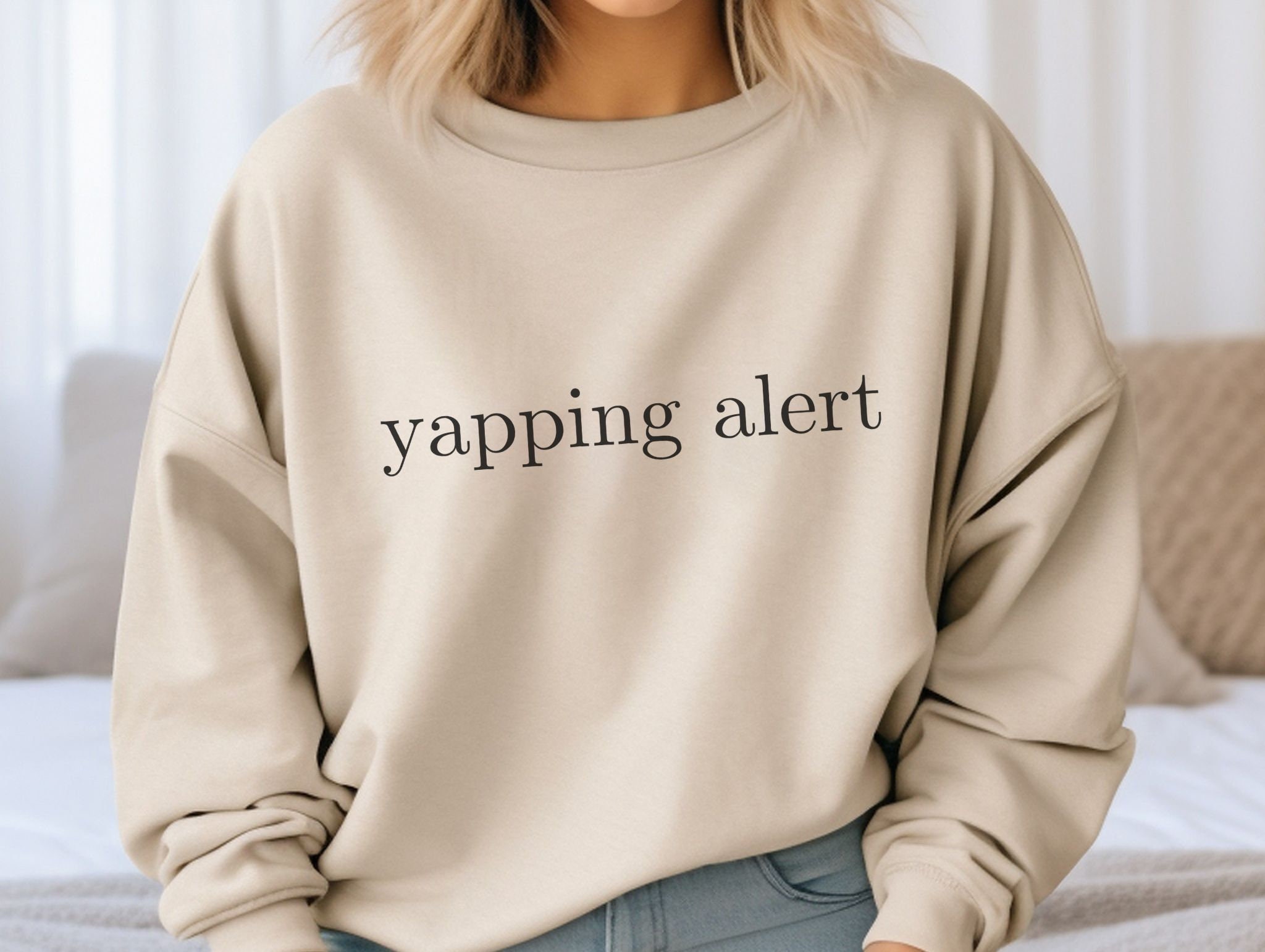 Yapping Alert Sweatshirt, Professional Yapper Shirt, Funny Meme Trend ...
