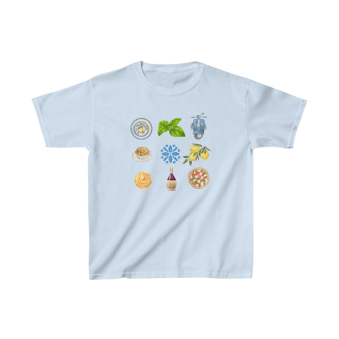 Aesthetic Vintage Italy Baby Tee, Graphic Tees for Women, Boho Tshirt ...