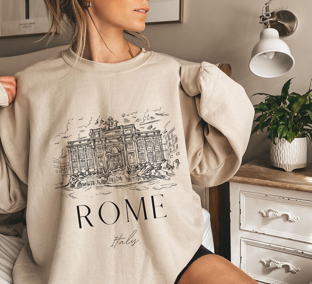 Rome Sweatshirt, Rome Italy Sweatshirt, Trendy Sweatshirt, Italy ...