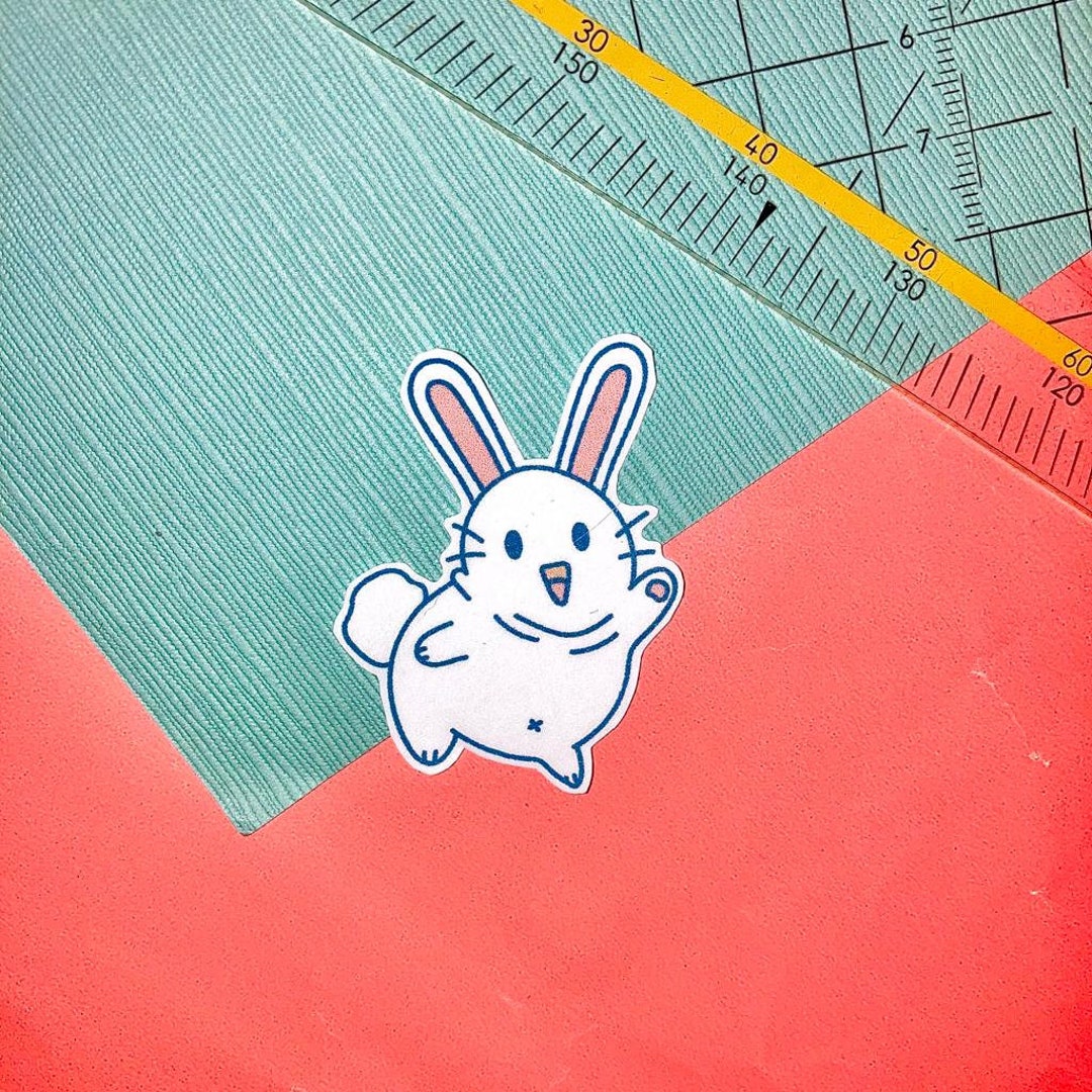 Kawaii Bunny Stickers Cute Happy Bunnies Stickers - Etsy