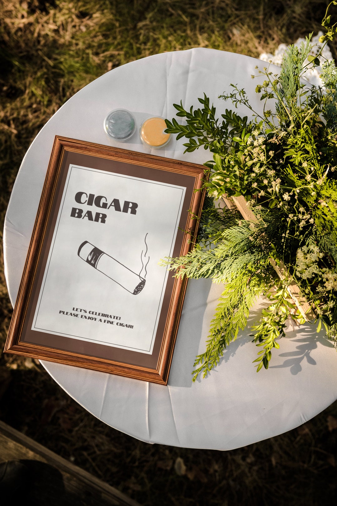 Printable Cigar Bar Sign, Wedding Cigar Bar PDF, Beautiful Cigar Bar ...