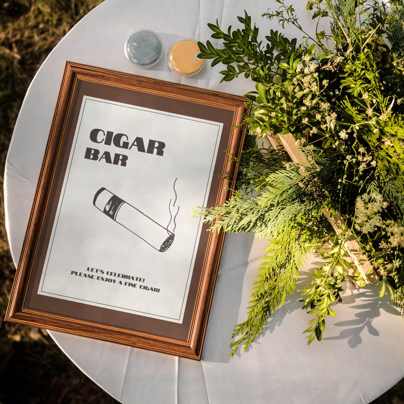 Wedding Cigar Bar - Etsy