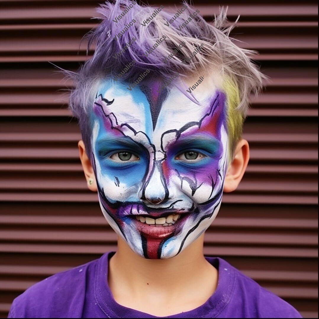 Face Painting Models-prompts for Halloween (for Children) - Etsy