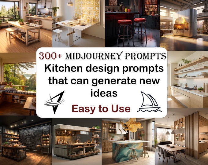 Interesting Kitchen Designs Prompts - Etsy