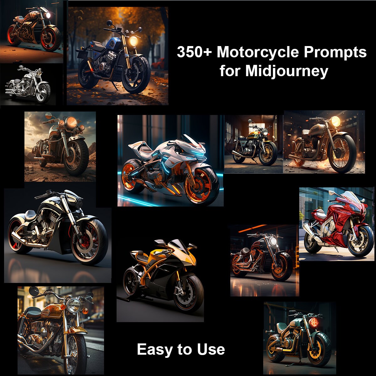Motorcycle Prompts for Midjourney - Etsy