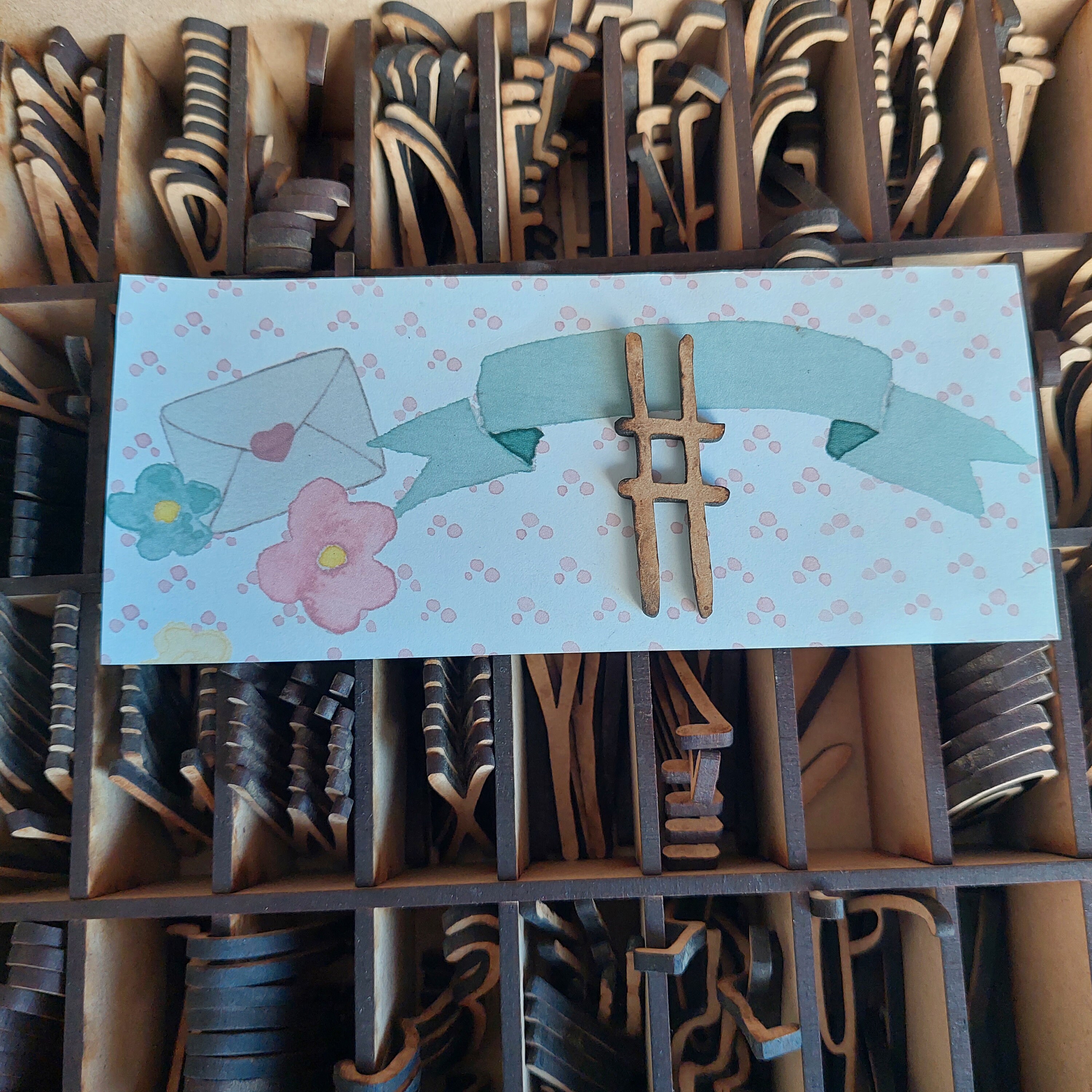 Wooden Symbols - Etsy