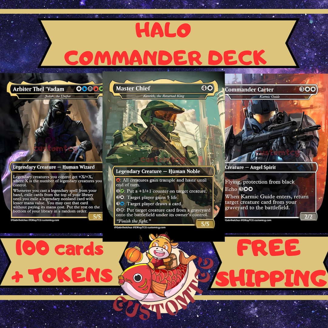 Halo Custom Commander Deck: Dominate the Table With Master Chief as ...