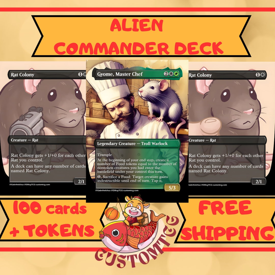 Rat Commander Deck: Gyome, Master Chef Savor Strategy and Chaos High ...